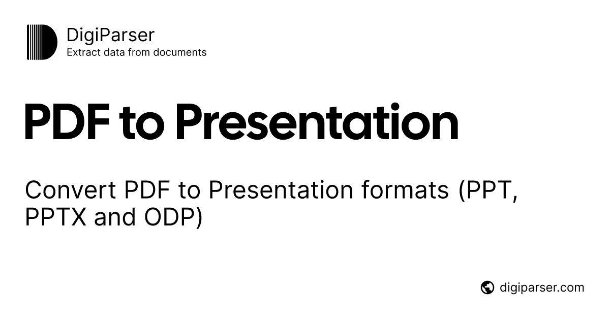 PDF to Presentation - Free online PDF tool by DigiParser