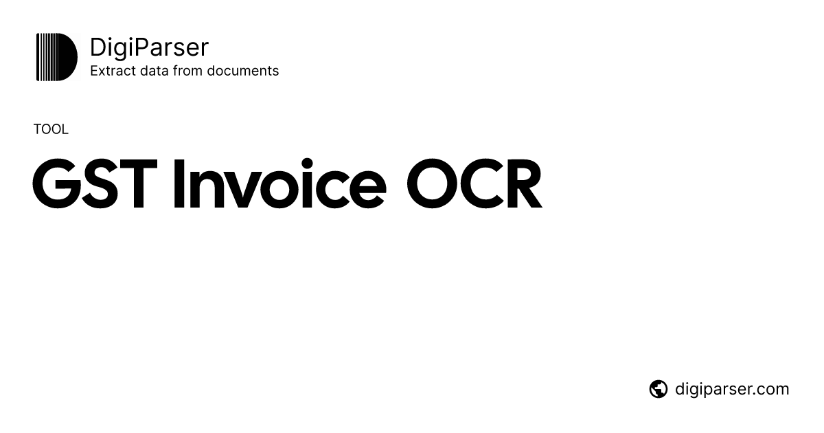 Free GST Invoice OCR - Extract GST from Scanned Indian Invoices