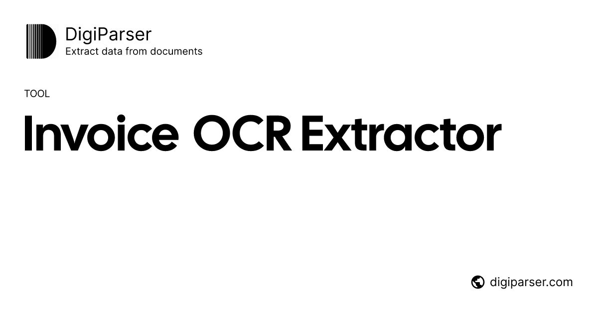 Free Invoice OCR Extractor - Extract Data from Scanned Invoices