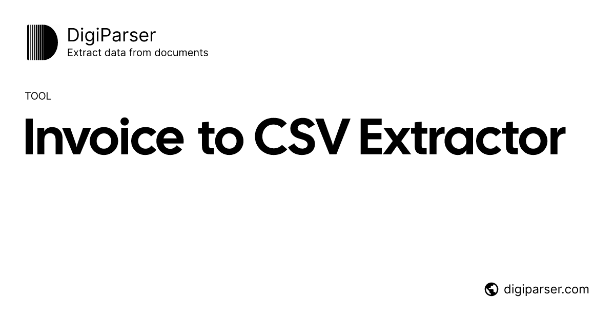 Free Invoice to CSV Extractor - Convert Invoices to CSV Format
