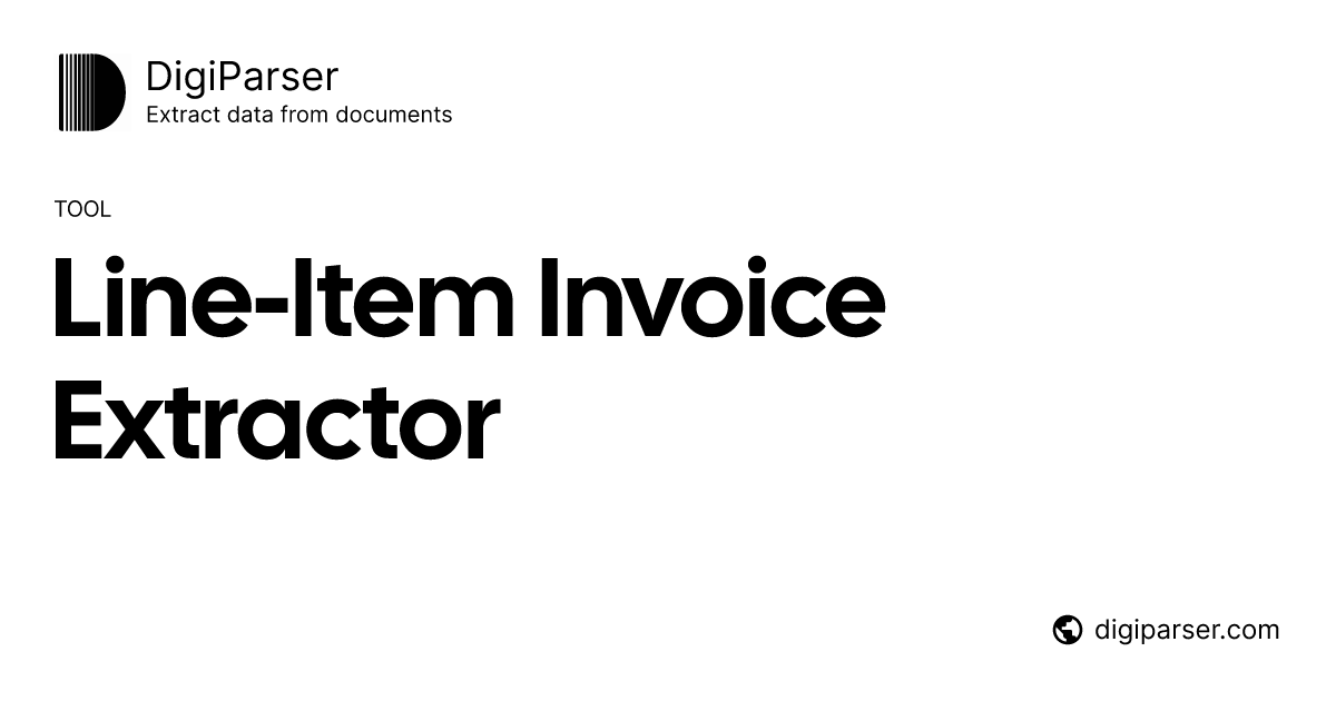 Free Line-Item Invoice Extractor - Extract Detailed Invoice Line Items