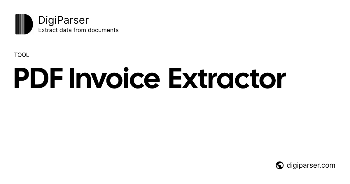 Free PDF Invoice Extractor - Extract Data from PDF Invoices